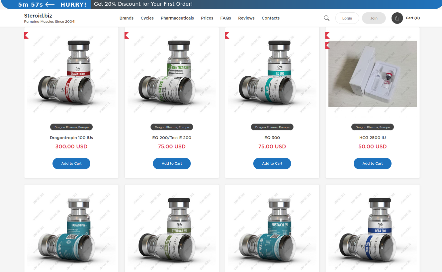 Steroid.biz: Approved Dragon Pharma Supplier